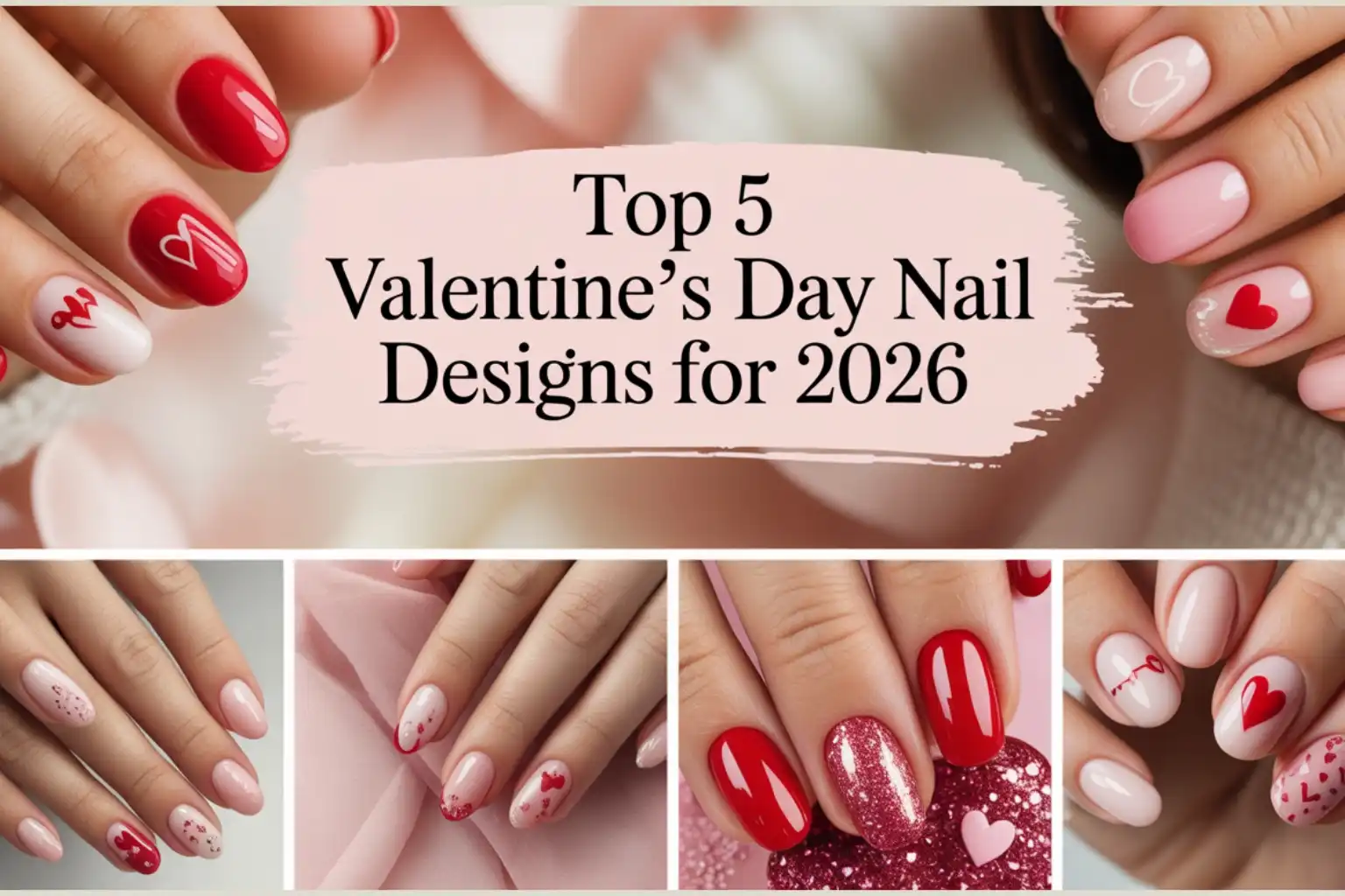 Top 5 Valentine's Day Nail Designs for 2026 Trends